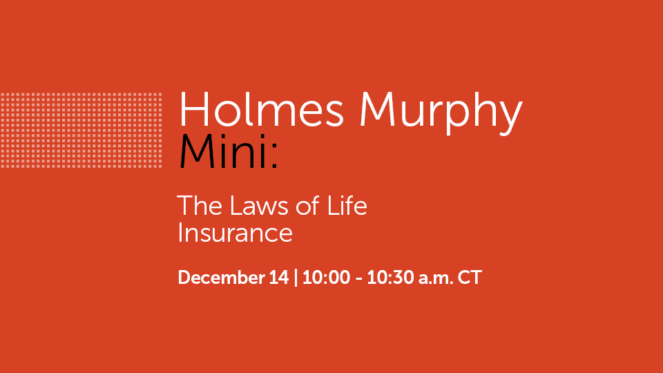 The Laws of Life Insurance - Holmes Murphy